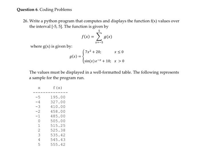 Solved 26 Write A Python Program That Computes And Displays