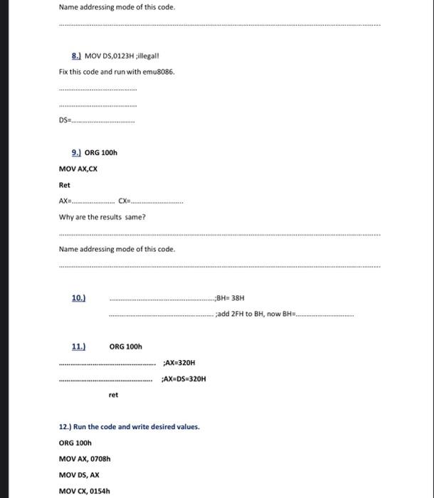 Solved LAB WORK Please write desired code and run with | Chegg.com