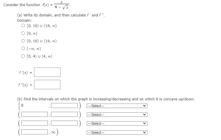 Solved Consider the function f(x)=x4-x2.(a) ﻿Write its | Chegg.com