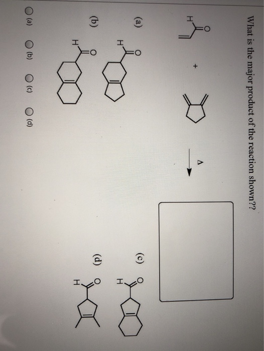 Solved What is the major product of the reaction shown?? Δ | Chegg.com