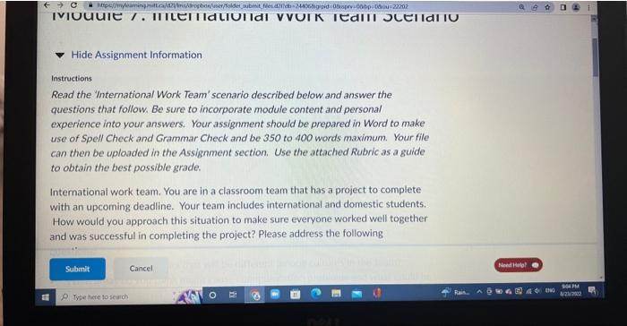 Hide Assignment Information lastructions Read the | Chegg.com
