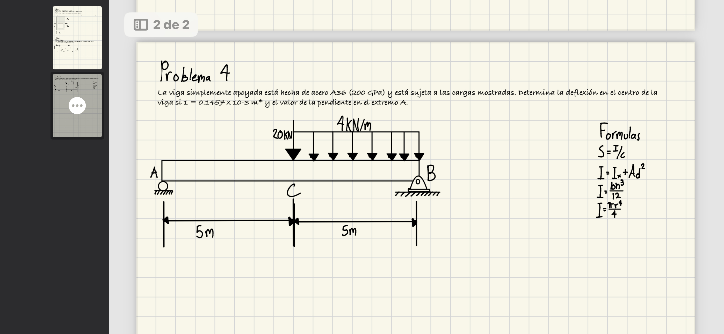 Solved 2 ﻿de 2Problema 4La viga simplemente apoyada está | Chegg.com