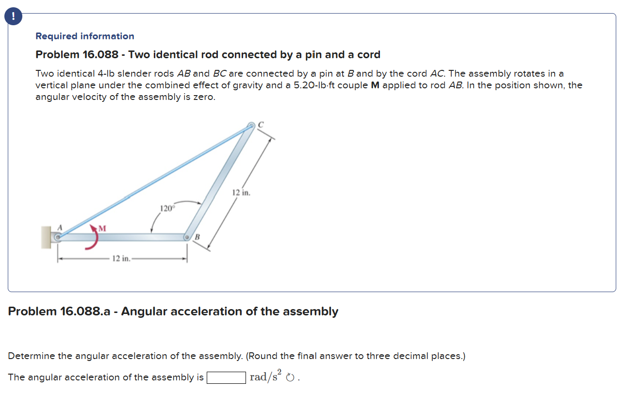 Solved !Required informationProblem 16.088 - ﻿Two identical | Chegg.com