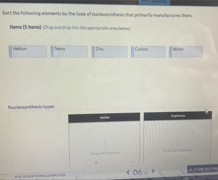 Solved out of 10 Sort the following elements by the type of | Chegg.com Solved out of 10 Sort the following elements by the type of | Chegg.com