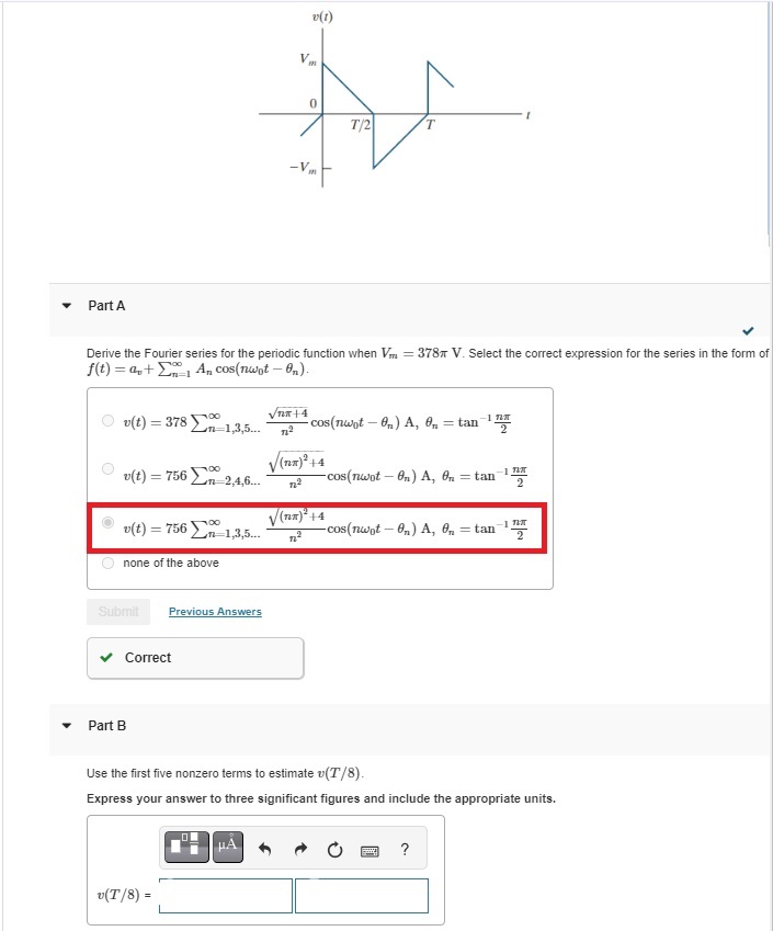 Solved Please solve parts a and b. ﻿I have shown the correct | Chegg.com