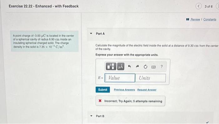 Solved Exercise 22.22 - Enhanced - with Feedback (c) 3 of 6 | Chegg.com