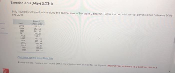 Solved Exercise 3-18 (Algo) (L03-1) 10 Sally Reynolds sells | Chegg.com