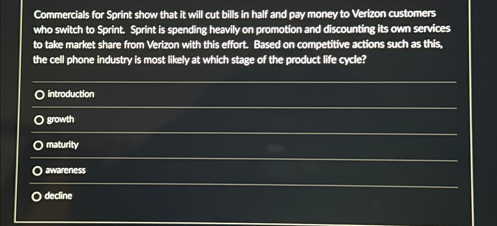 Solved Commercials for Sprint show that it will cut bills in | Chegg.com