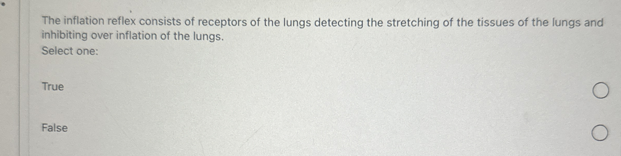 Solved The inflation reflex consists of receptors of the | Chegg.com