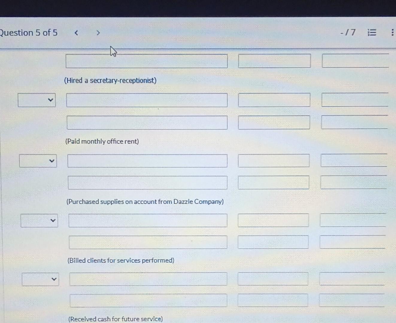 Solved Journalize the transactions. (List all debit entries | Chegg.com