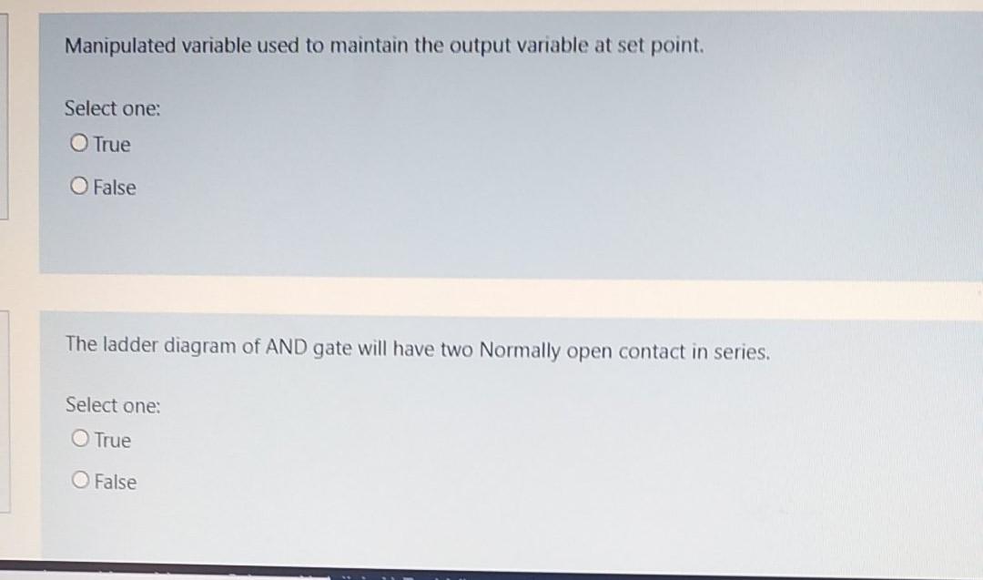 Solved Manipulated variable used to maintain the output | Chegg.com