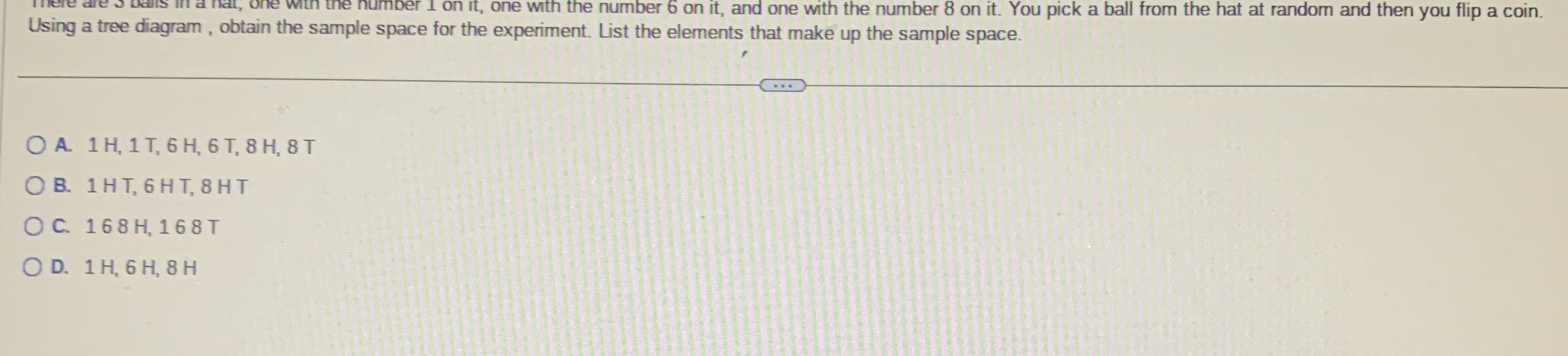 Solved Using a tree diagram, obtain the sample space for the | Chegg.com