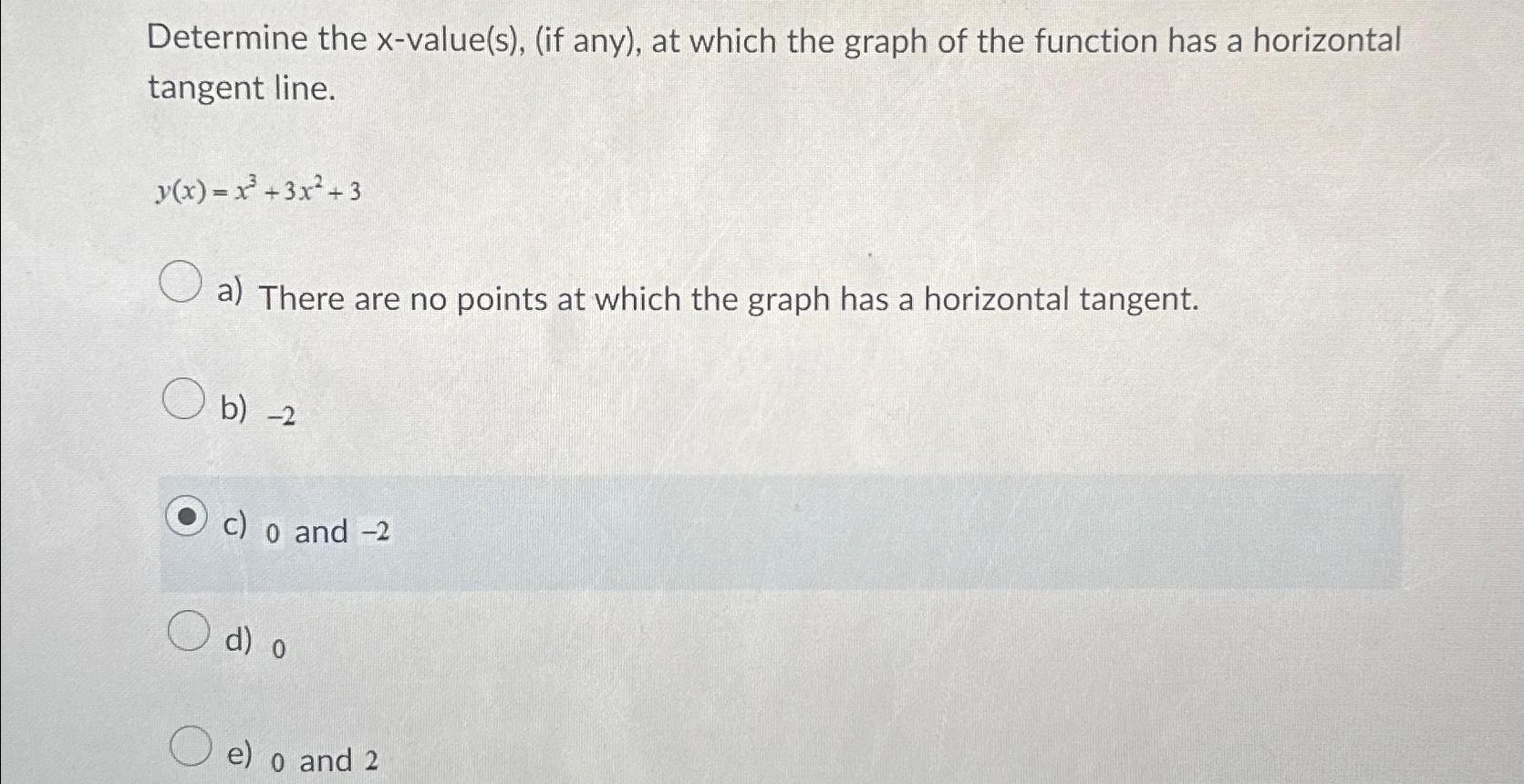 Solved Determine the x-value(s), (if any), ﻿at which the | Chegg.com