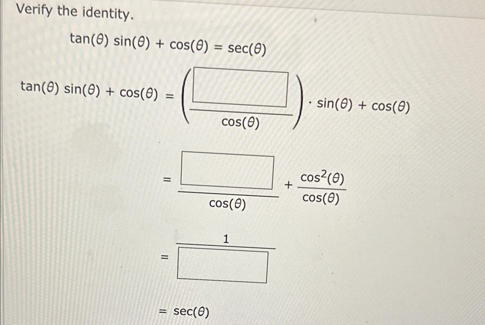Solved Verify the | Chegg.com