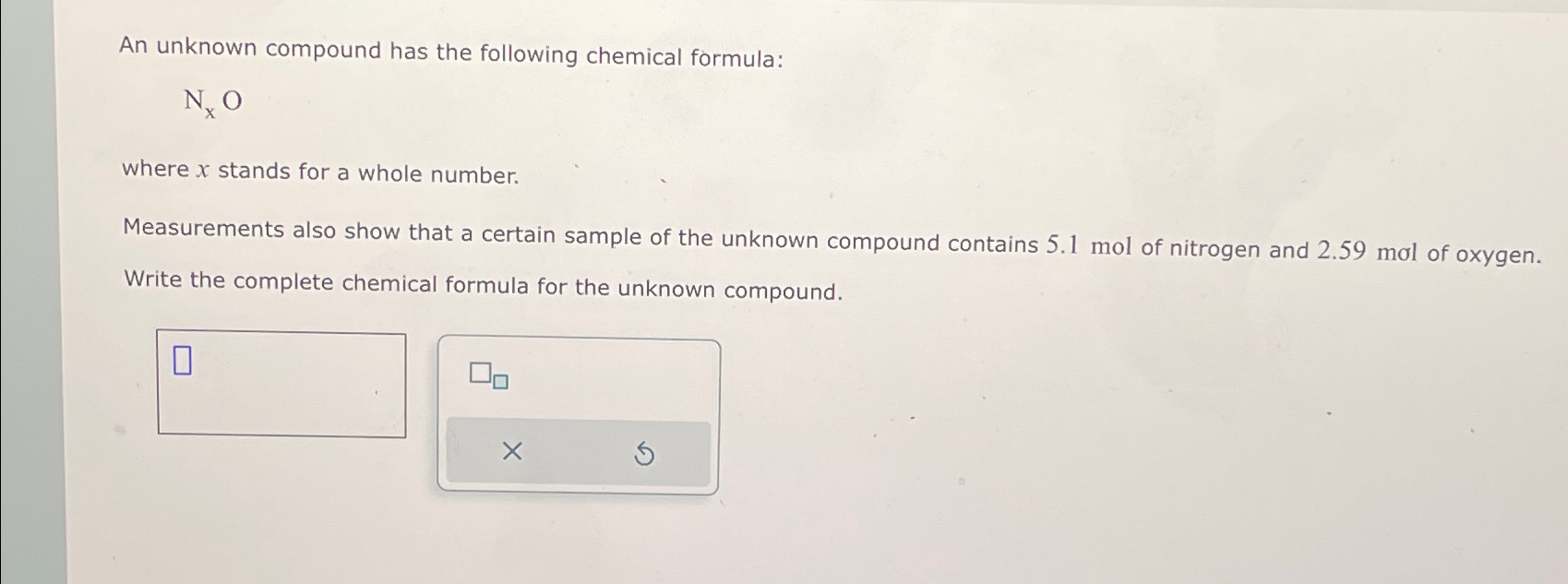 Solved An unknown compound has the following chemical | Chegg.com