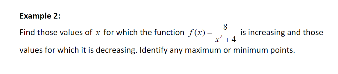 Solved Example 2:Find those values of x ﻿for which the | Chegg.com
