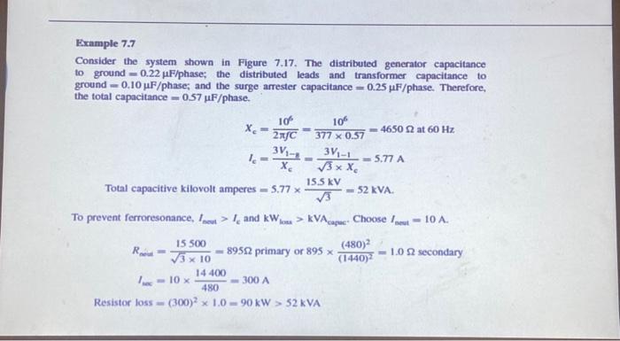Solved Example 7.7 Consider the system shown in Figure 7,17. | Chegg.com