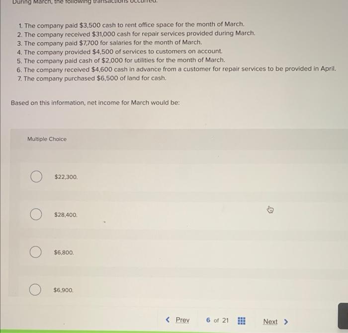 Solved 1. The company paid $3,500 cash to rent office space | Chegg.com