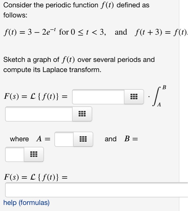Solved Consider the periodic function f(t) defined as | Chegg.com