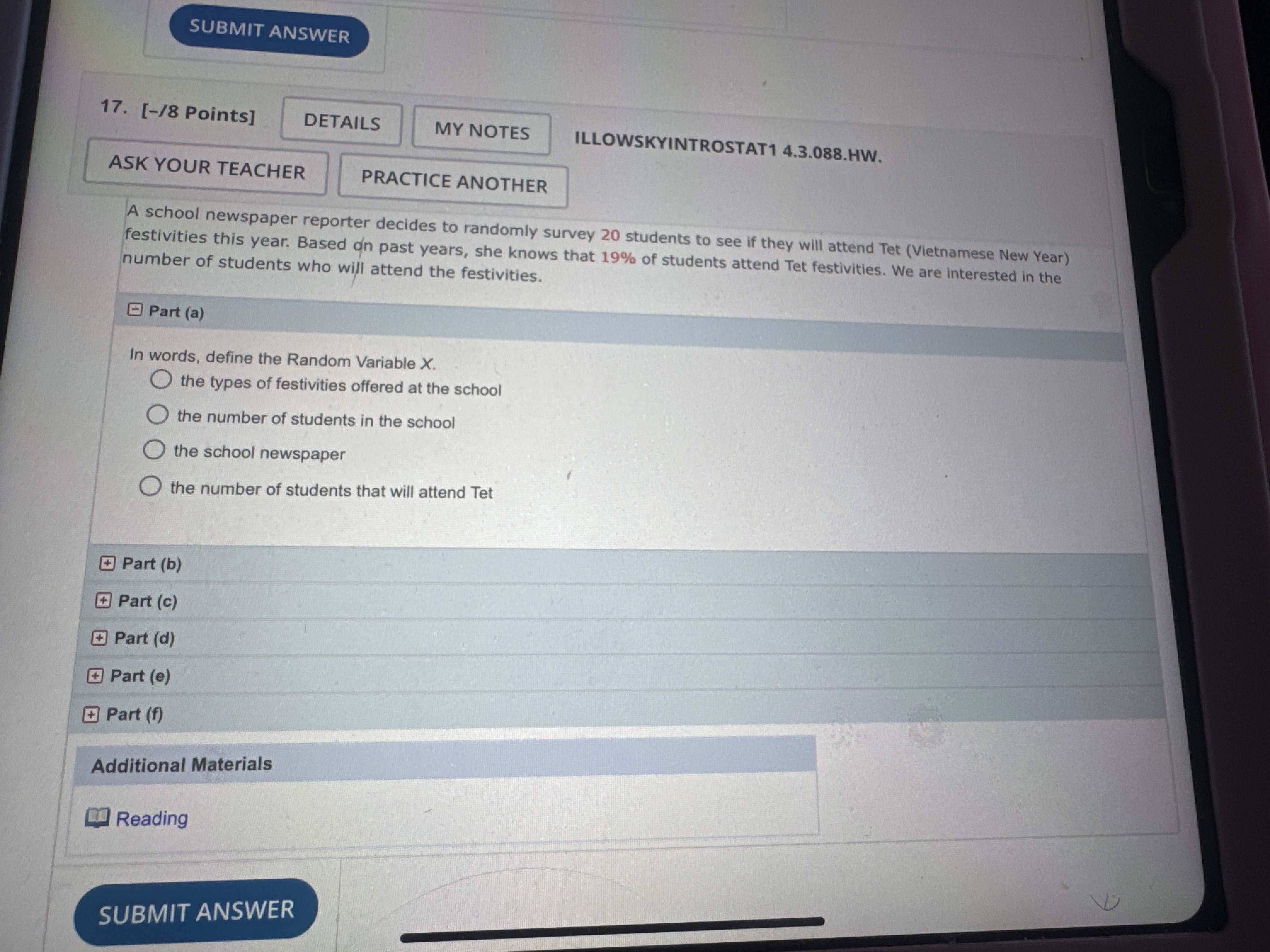 Solved 17. [-/8 ﻿Points]ASK YOUR TEACHER | Chegg.com