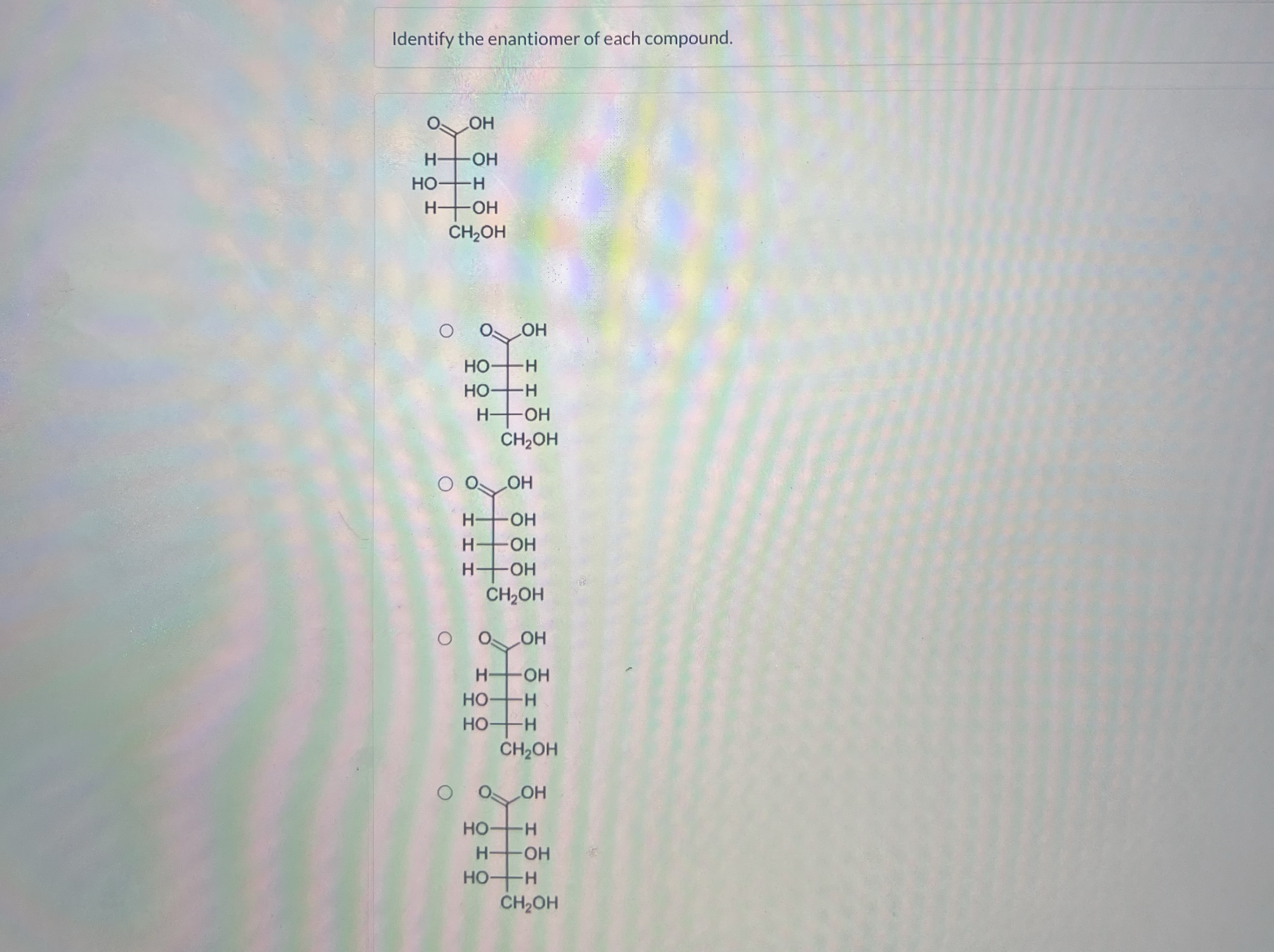 Solved Identify the enantiomer of each compound.Identify the | Chegg.com