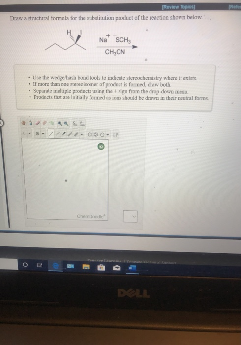 Solved Refe Review Topics Draw a structural formula for the | Chegg.com