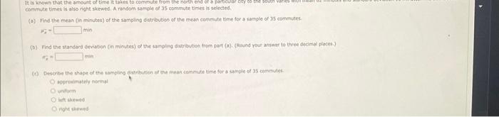 Solved compute times is also nght swewed. A randsen shmple | Chegg.com