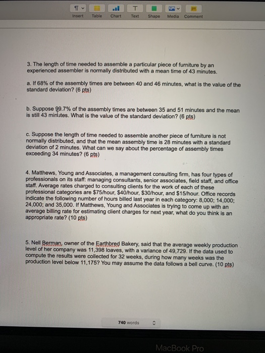 Solved Tv al Chart T Text Insert Table Shape Media Comment | Chegg.com