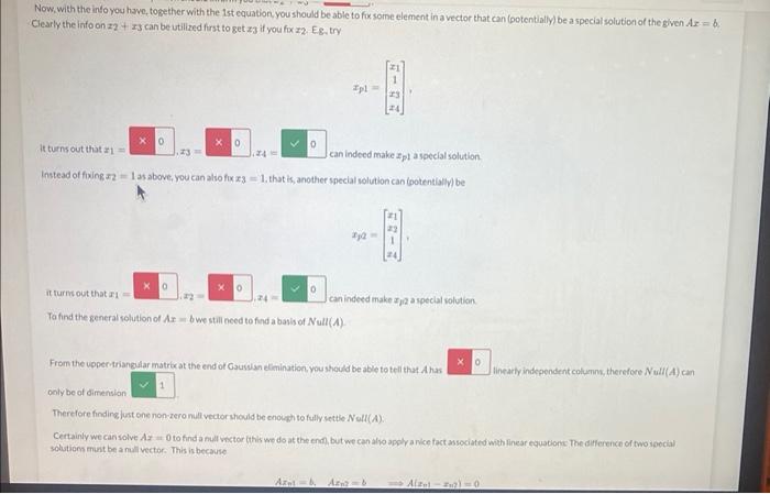 Solved linear algebra need help figuring out the rest of | Chegg.com