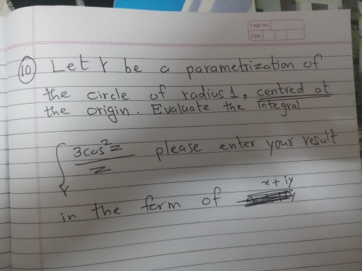 Solved To Letr be a parametrization of the circle of radius | Chegg.com