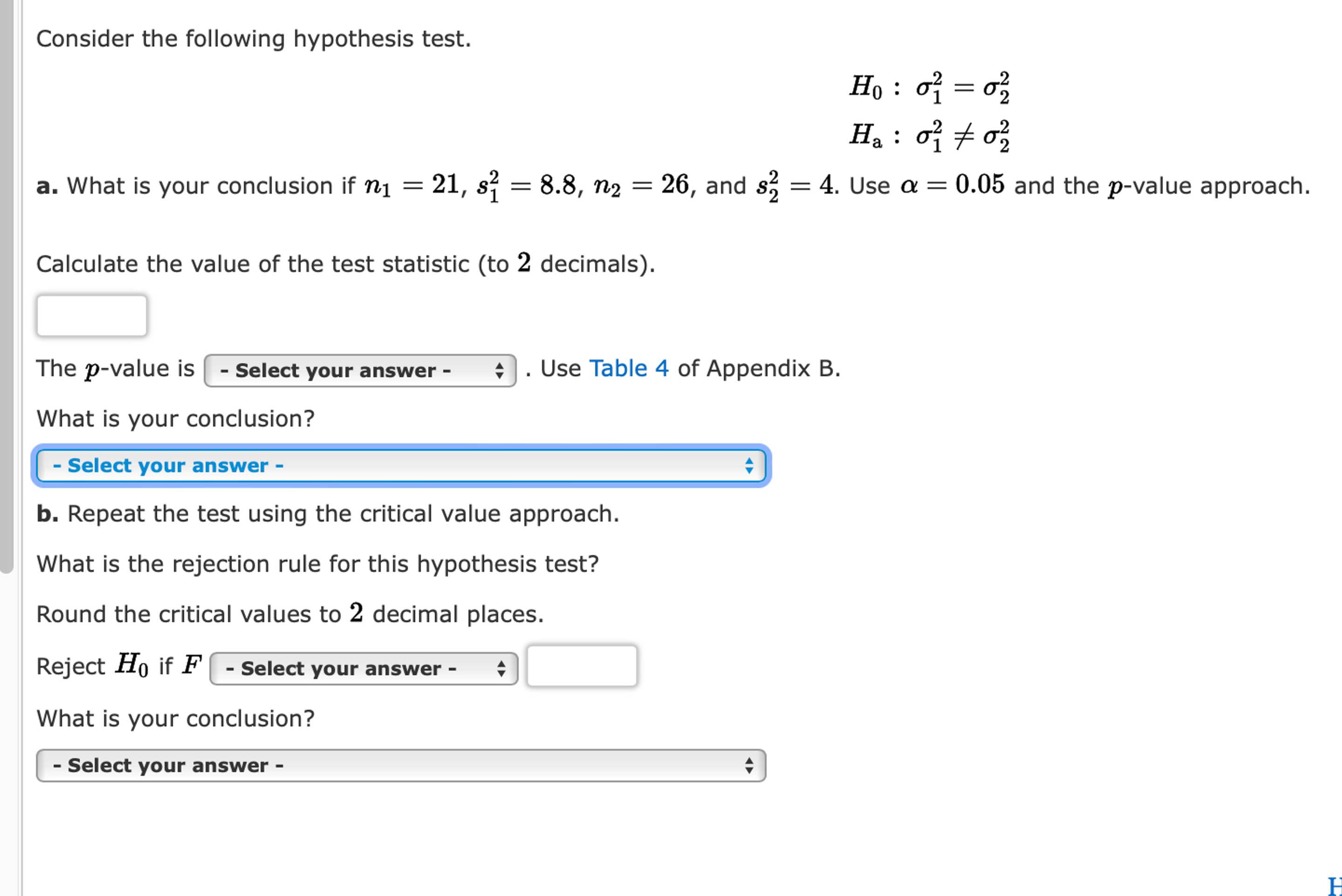 Solved Consider the following hypothesis | Chegg.com