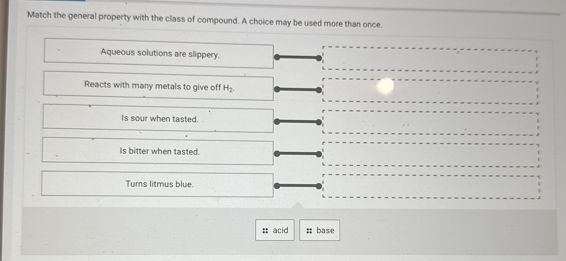 Solved Match the general property with the class of | Chegg.com