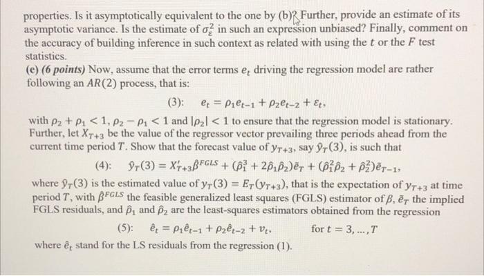 Consider the MLR (Multiple Linear Regression) model | Chegg.com