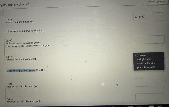 (21pts) Calculation of Yields (2pts) Write the | Chegg.com