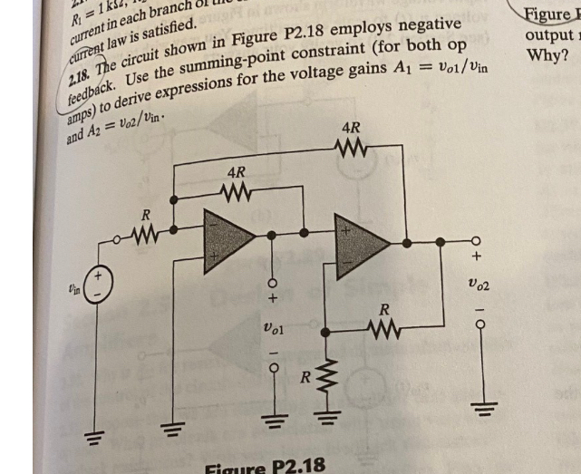 Solved 218. ﻿The circuit shown in Figure P2.18 ﻿employs | Chegg.com