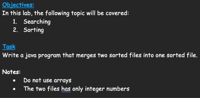 Solved Objectives: In this lab, the following topic will be | Chegg.com