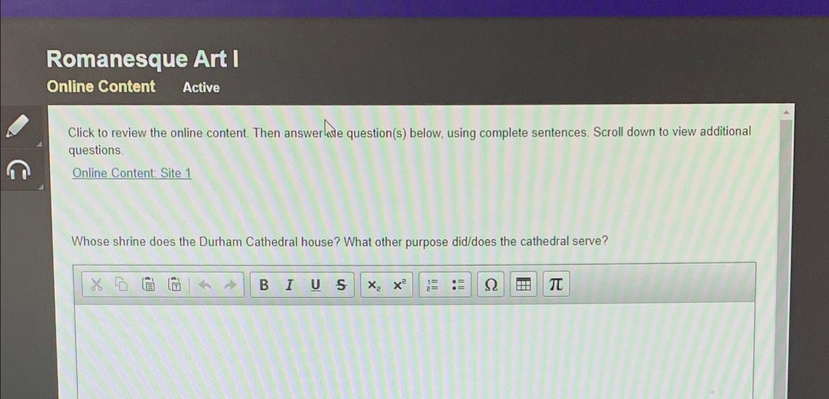 Solved Romanesque Art IOnline ContentActiveClick to review | Chegg.com