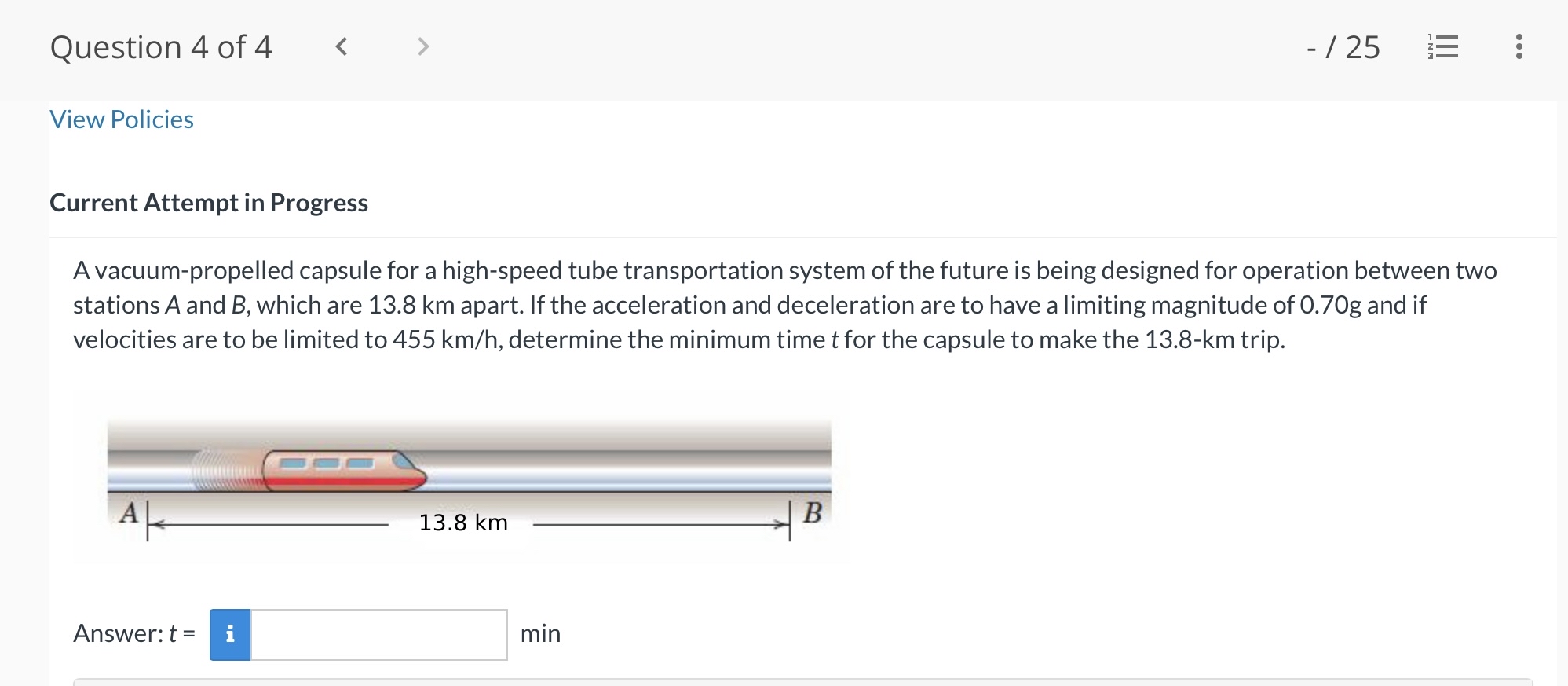 Solved Question 4 ﻿of 4-25View PoliciesCurrent Attempt in | Chegg.com