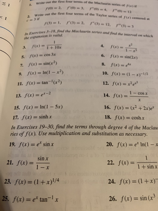 Solved 1. Write out the fie the first four terms of the | Chegg.com