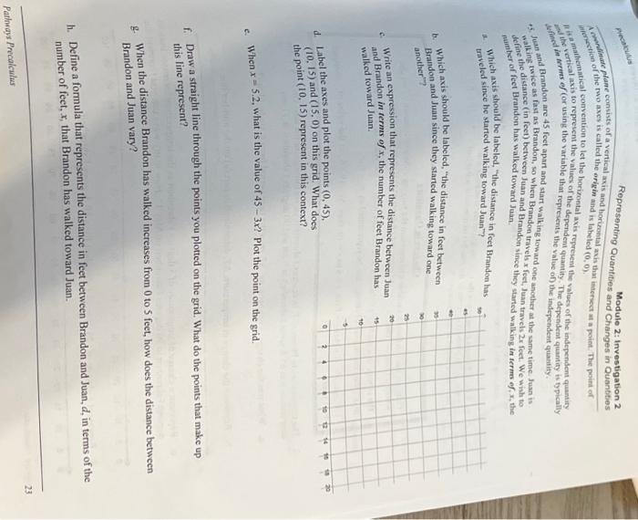 Solved Module 2: Investigation 2 Presenting Quantities and | Chegg.com