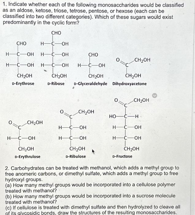 Solved 1. Indicate whether each of the following | Chegg.com