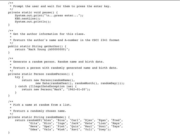 Solved Sorting People (practice with data type classes, | Chegg.com