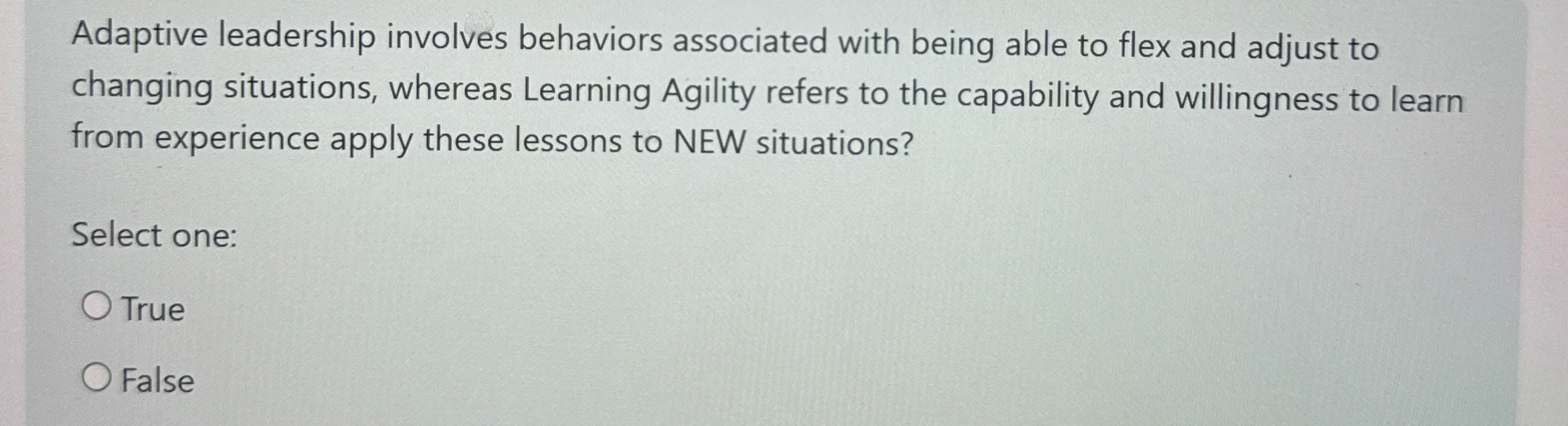 Solved Adaptive leadership involves behaviors associated | Chegg.com