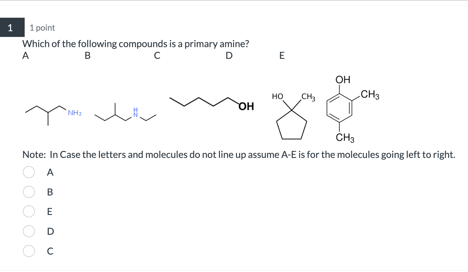 Solved Which of the following compounds is a primary | Chegg.com