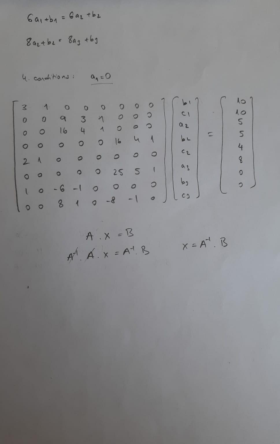 6a1+b1=6a2+b28a2+b2=8a3+b3 4. concitions: a1=0 | Chegg.com