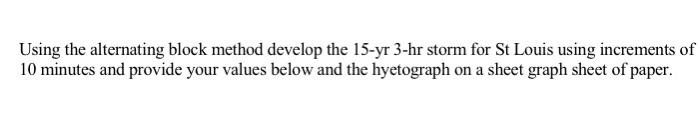 Using the alternating block method develop the 15-yr | Chegg.com
