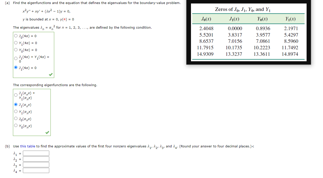Solved (a) ﻿Find the eigenfunctions and the equation that | Chegg.com