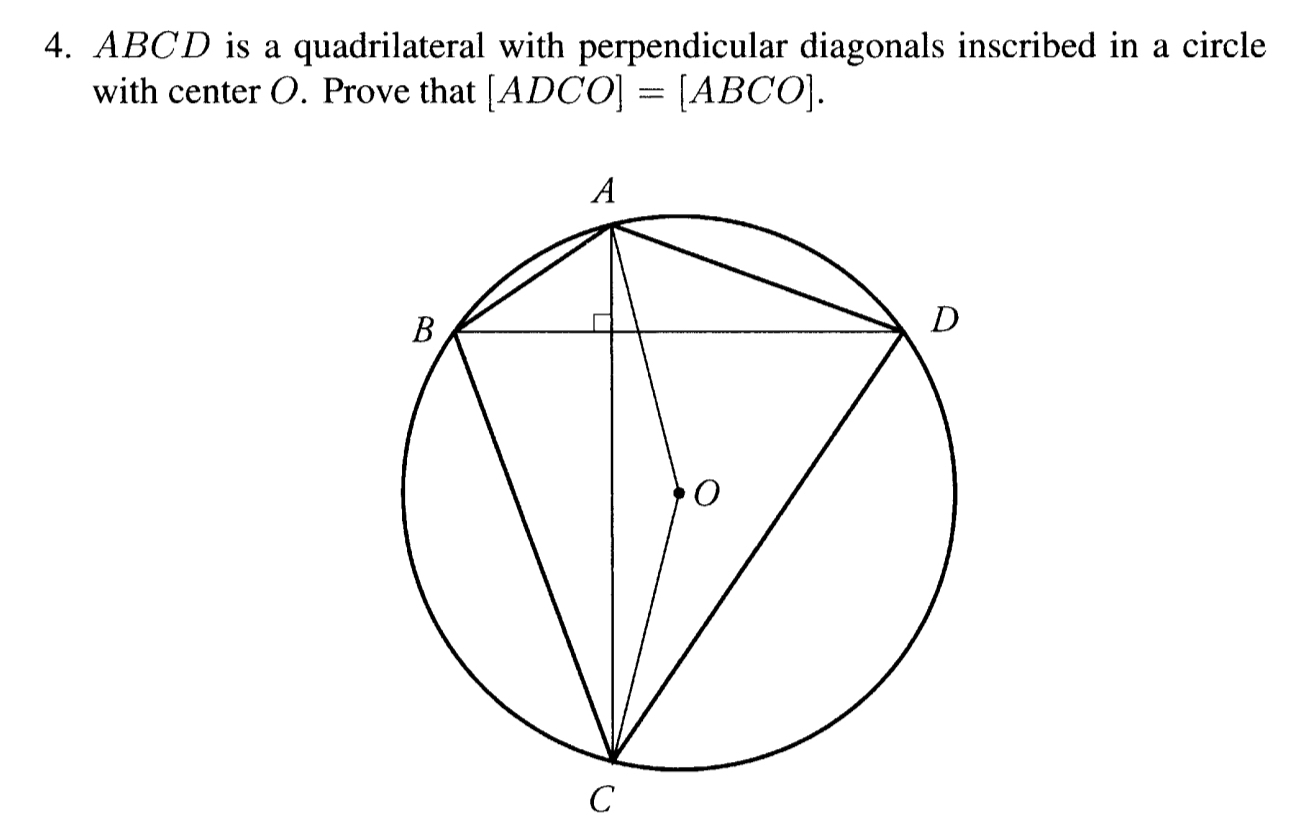 Solved ABCD is a quadrilateral with perpendicular diagonals | Chegg.com