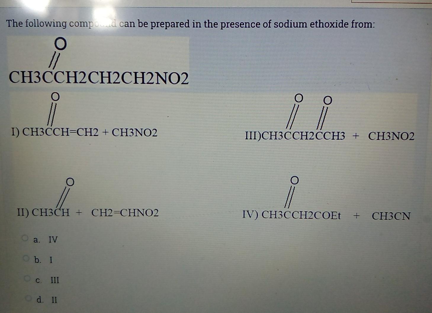 Solved The following compound can be prepared in the | Chegg.com
