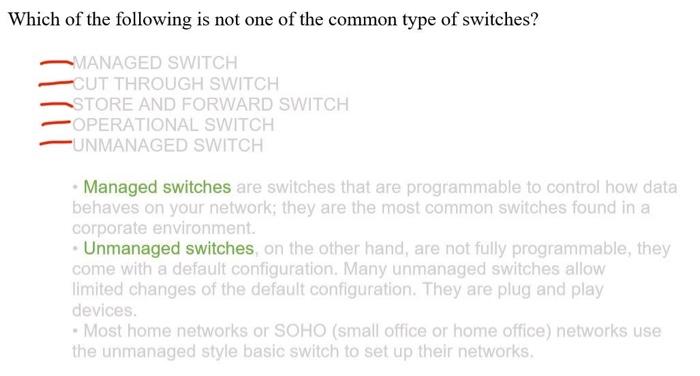 Solved Which of the following is not one of the common type | Chegg.com